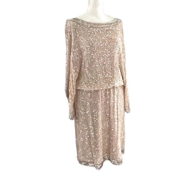 Patra | Dresses | Patra Champagne Sequin Midi Dress | Poshmark
